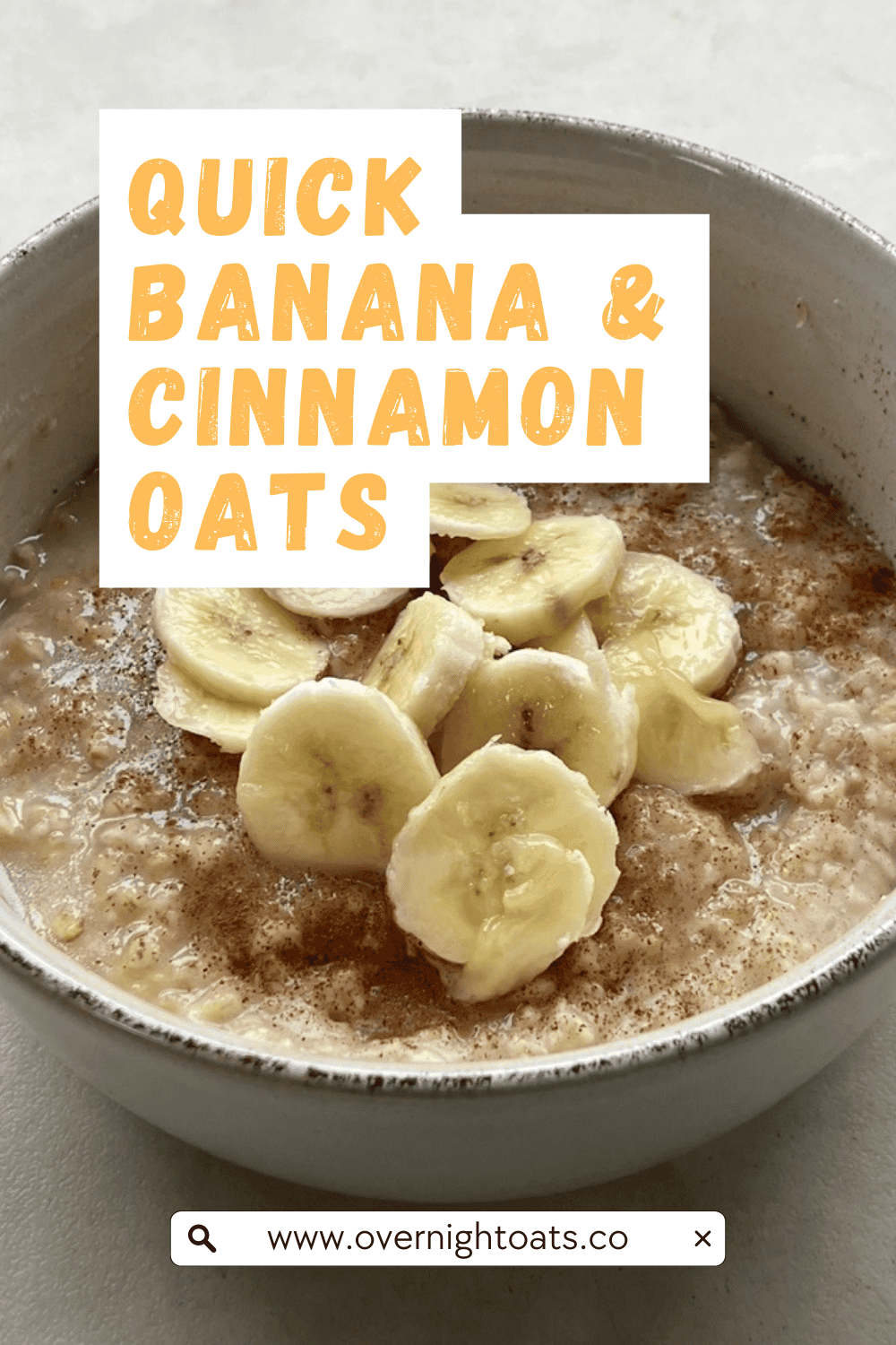 Easy Banana & Cinnamon Overnight Oats (Go-To Brekkie Recipe)